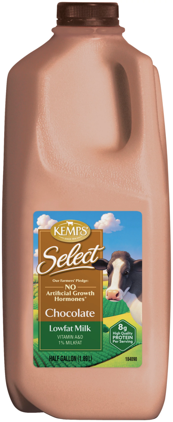 New Lf Chocolate Milk Half Gallon Kemps